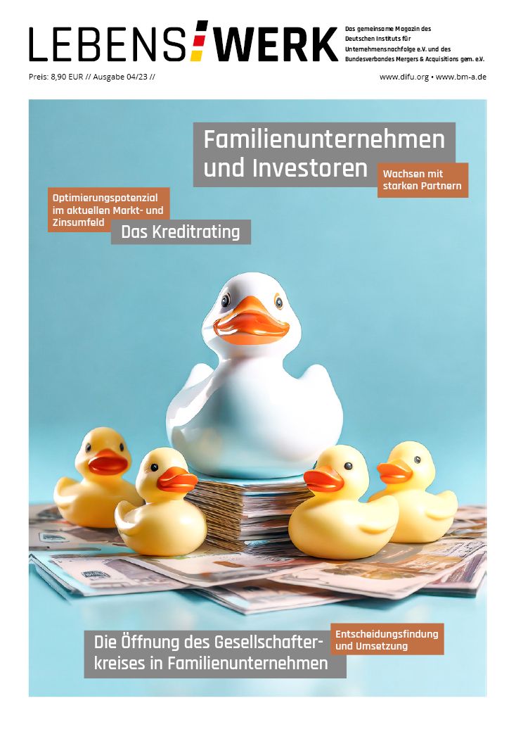 Artikel in "Lebenswerk" Ausgabe 4/23 - Stabwechsel